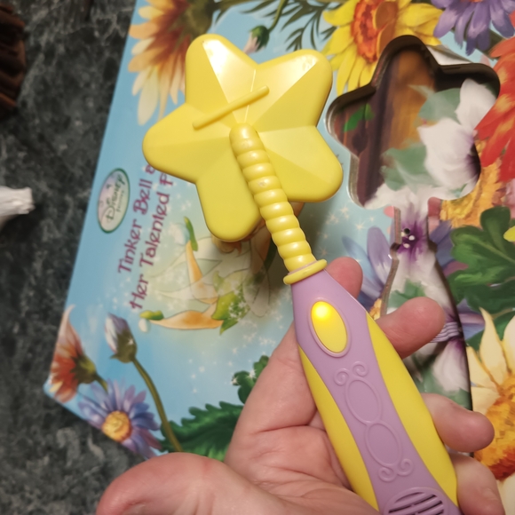 Disney | Toys | Tinkerbell And Friends Book With Star Wand | Poshmark